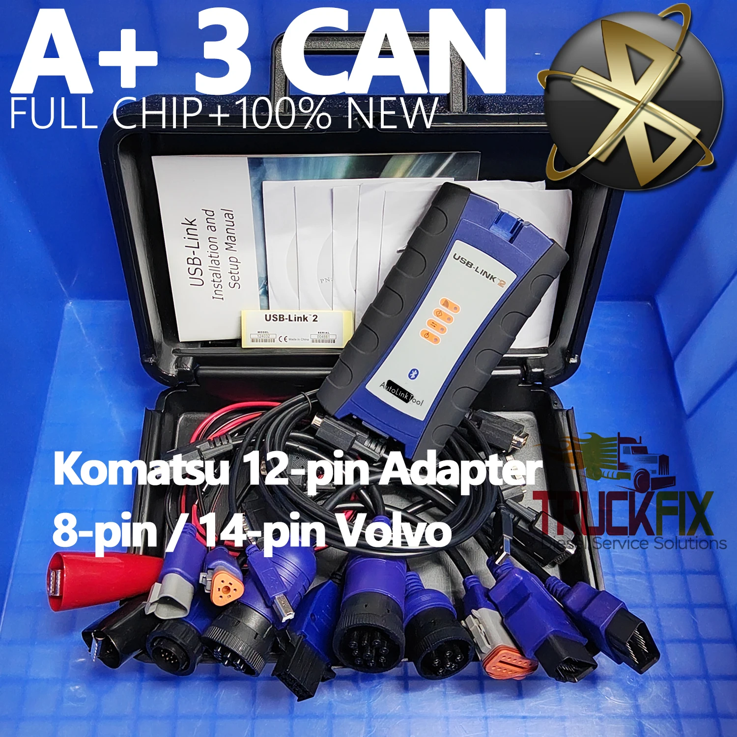 USB-LINK-2-HQ-Bluetooth-NEX-IQ-VCI-For-Heavy-Duty-Truck-Diagnostic-OBD ...