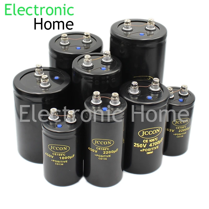 Large Capacitor Screw Pin 1PCS/LOT 63V-450V Various Sizes 22000UF ...