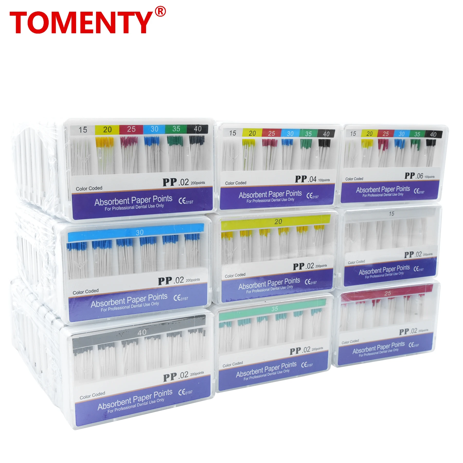 10-boxes-Dental-Absorbent-Paper-Points-Moisture-Absorbing-Paper-Tips ...