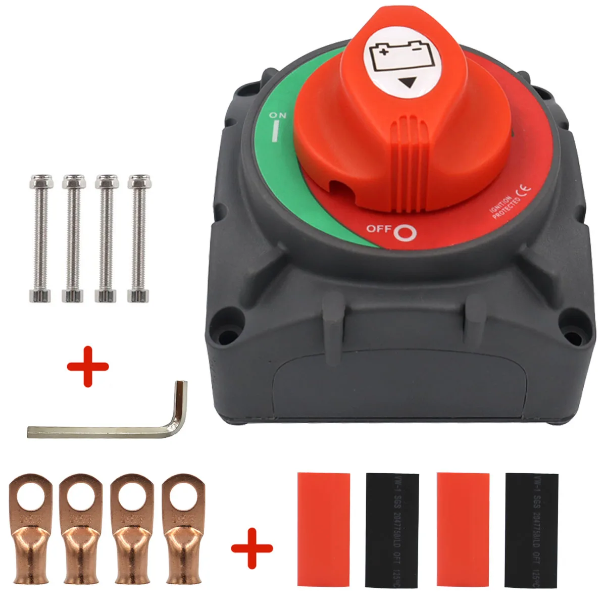 Battery Kill Switch 12v CADUFUELLY Battery Disconnect Switch - 12V-48V ...