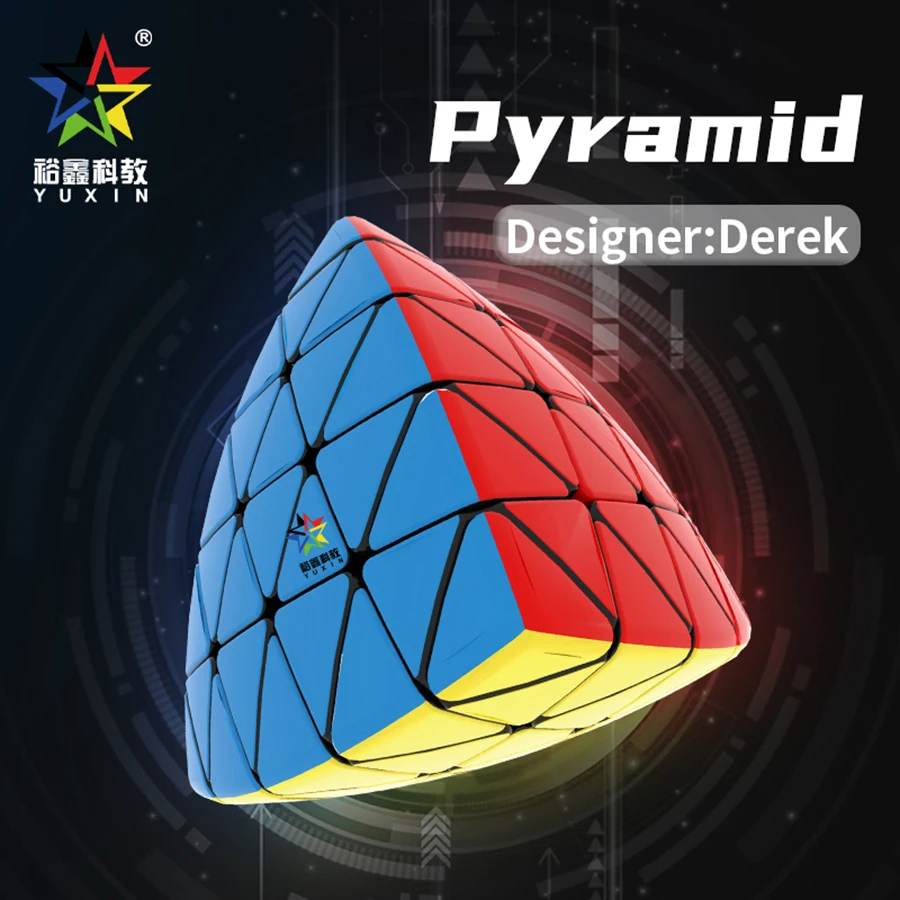 YuXin-HuangLong-Pyramid-5x5-Triangle-Cube-4-Corners-Magic-Puzzle-Logic ...