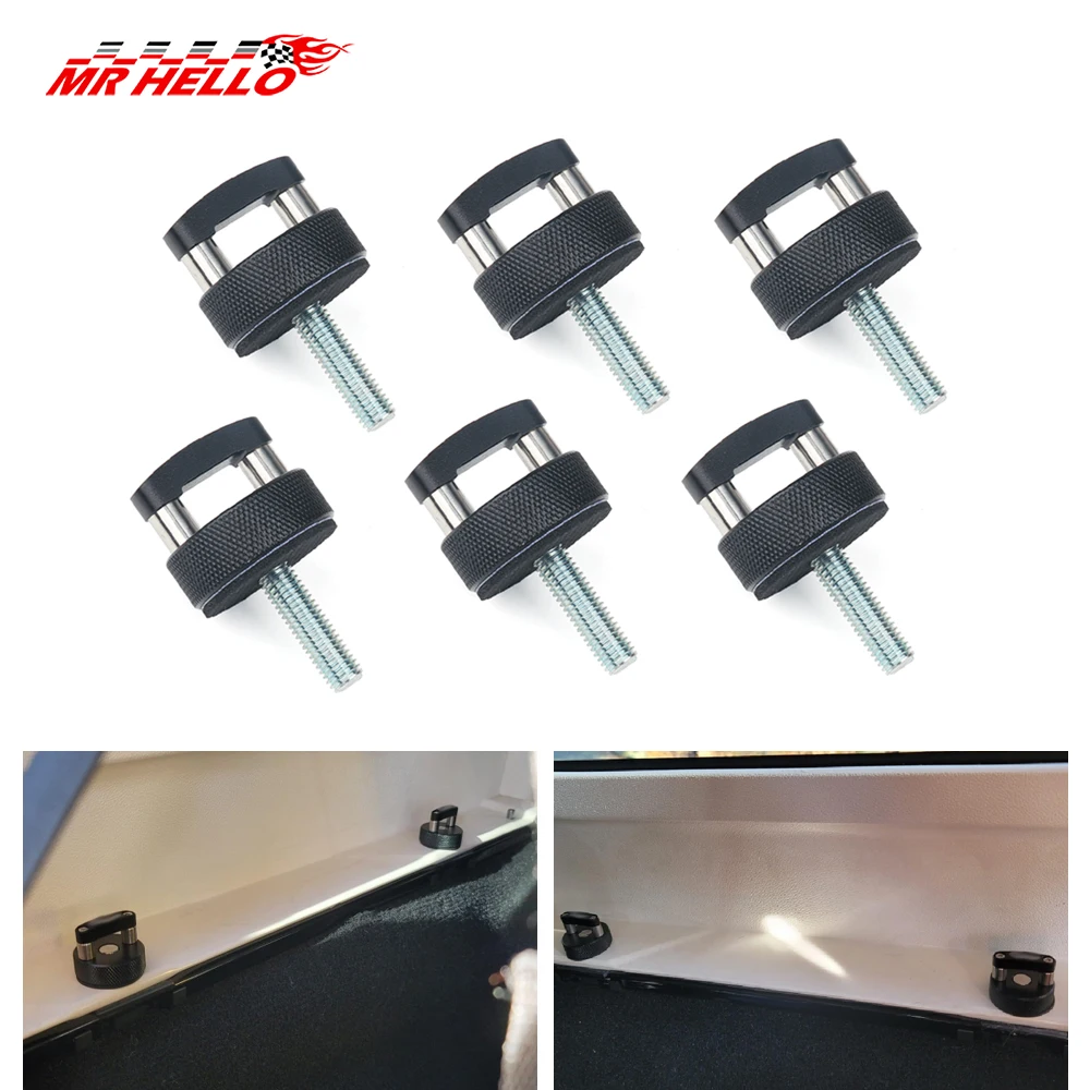 6Pcs/set Aluminum Hard Top Quick Removal Fastener Thumb Screw For 2007 ...