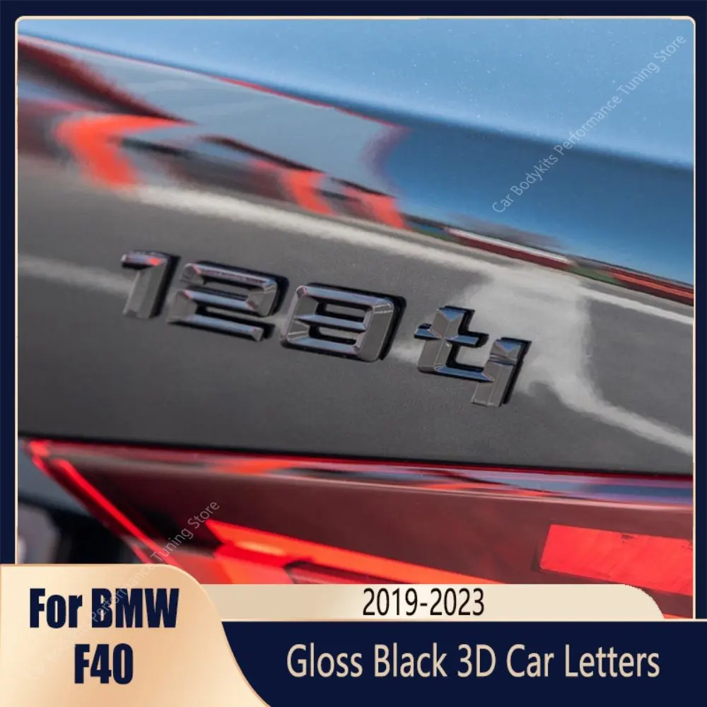 3d Car Letters For BMW F40 116i 116d 118d 118i 120i 120d 128ti Gloss ...