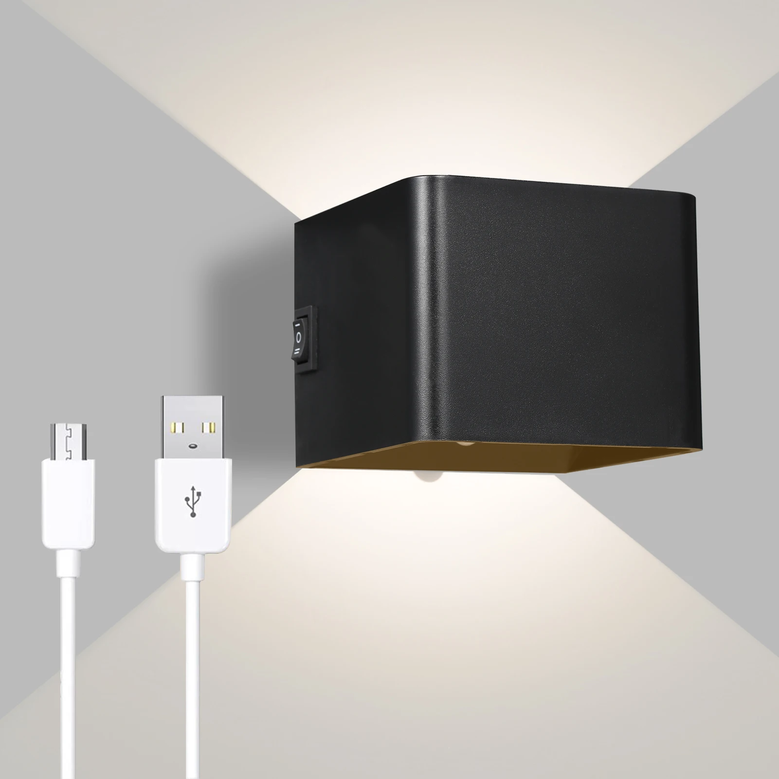 Wall-Lamp-Sensitive-Light-5W-USB-Sensor-Control-Built-in-2000mAh-High ...