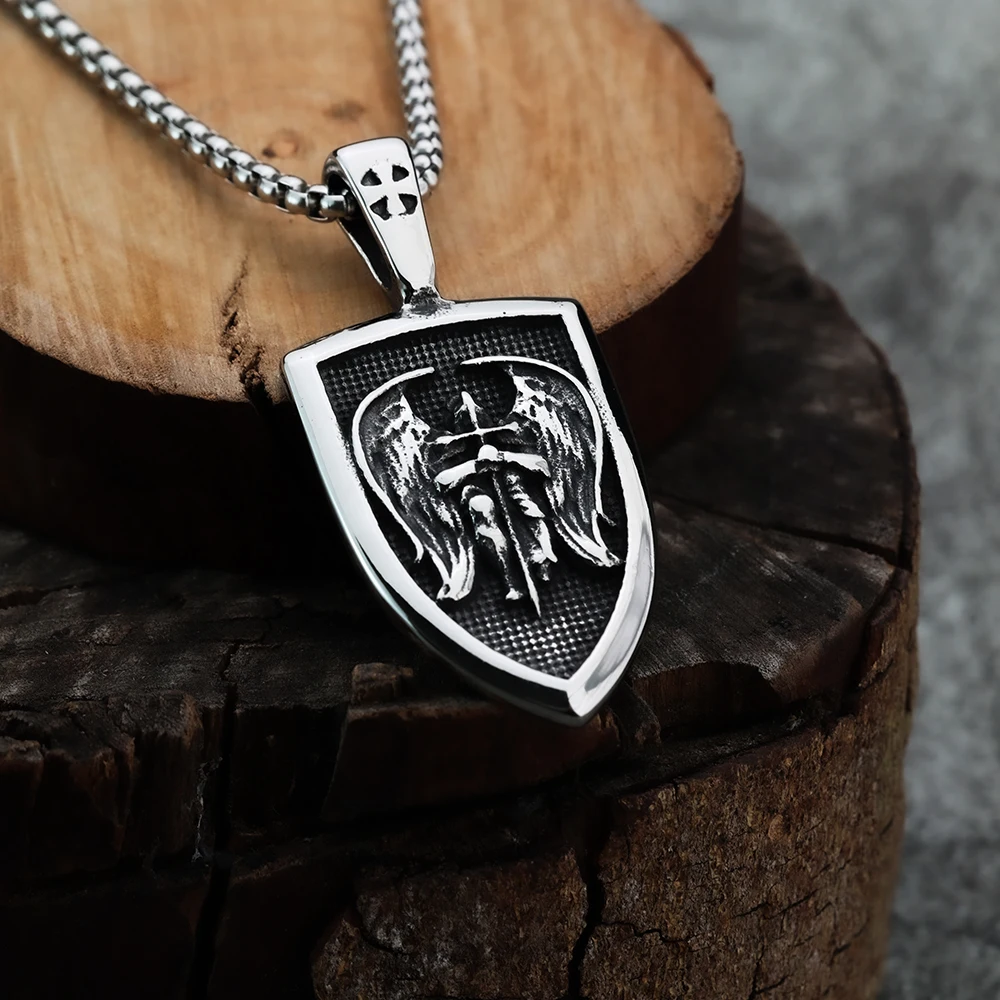 European-and-American-Style-Fashion-Shield-Angel-Viking-Warrior ...
