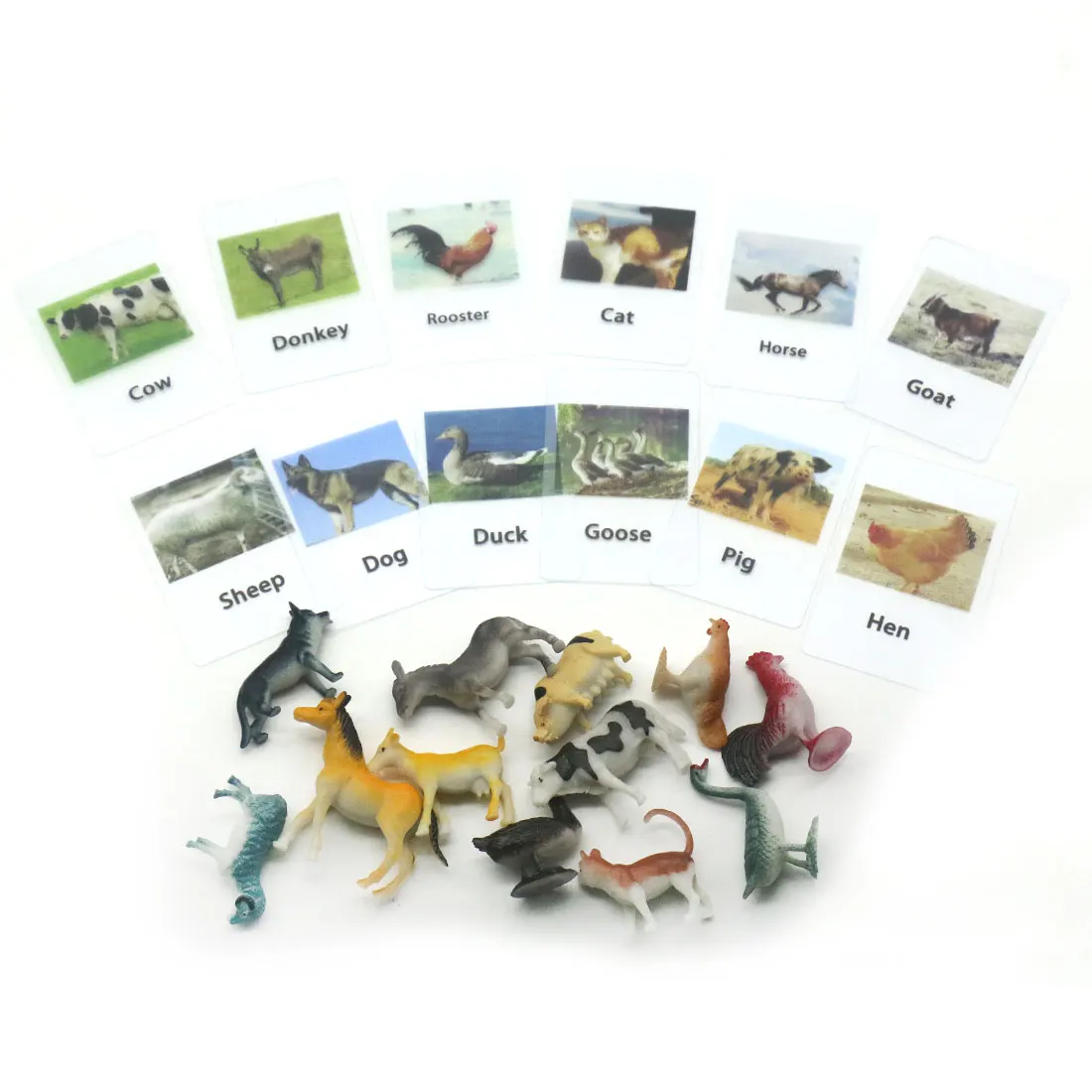 1.1 Montessori Montessori fabric farm animal matching cards matching ...