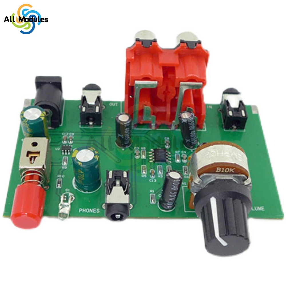 DC 3 to 5V NE5532 HiFi Preamplifier Pre Amplifier Bass Treble Balance ...