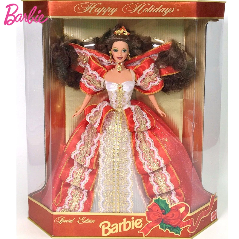 Barbie-Poup-es-de-renforcement-de-princesse-aux-cheveux-bruns-pour-filles-robe-de-couronne ...