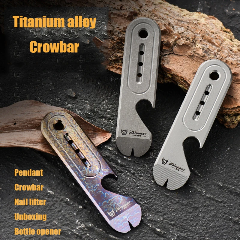 NEW-MINI-CNC-Titanium-Alloy-Crowbar-Bottle-Opener-Graduated-scale ...