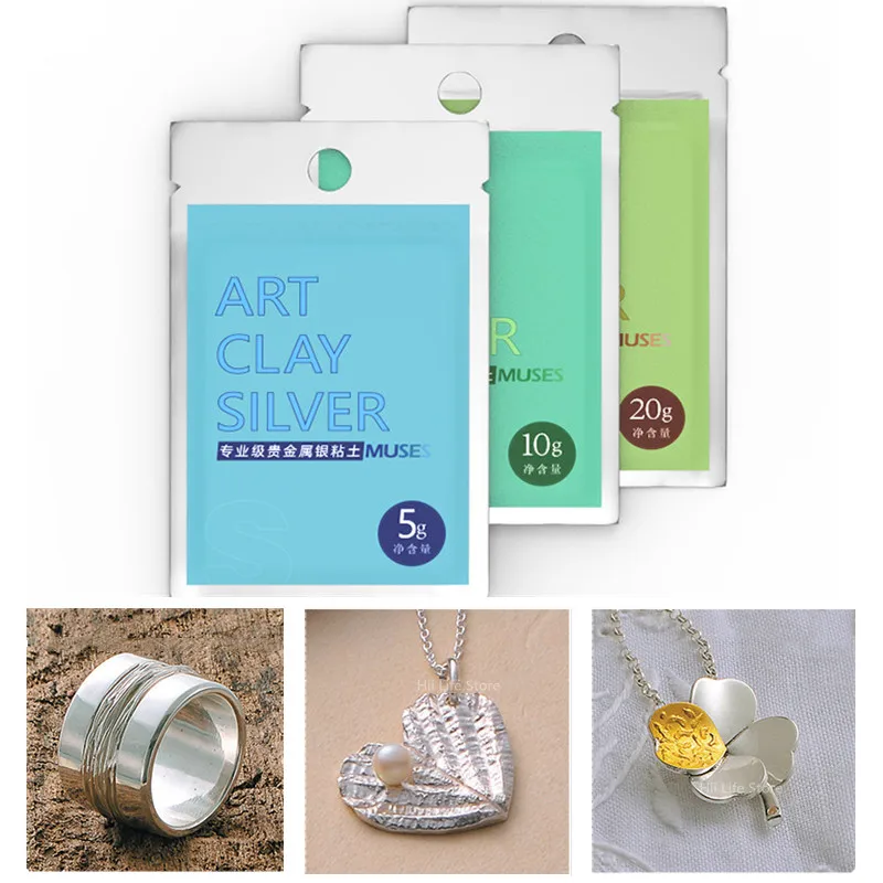 5g/10g/20g Art Silver Clay 999 Sterling Silver Mud Handmade Diy Silver ...