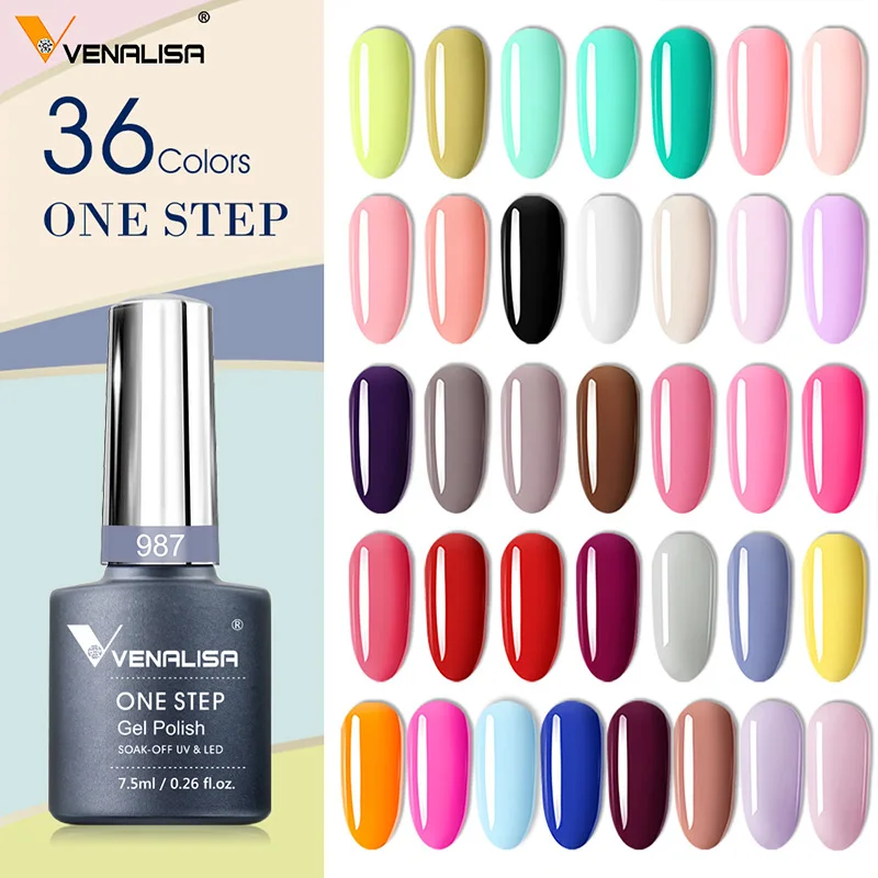 Venalisa 7.5ml One Step Gel Polish High Quality Nail Art Design For ...
