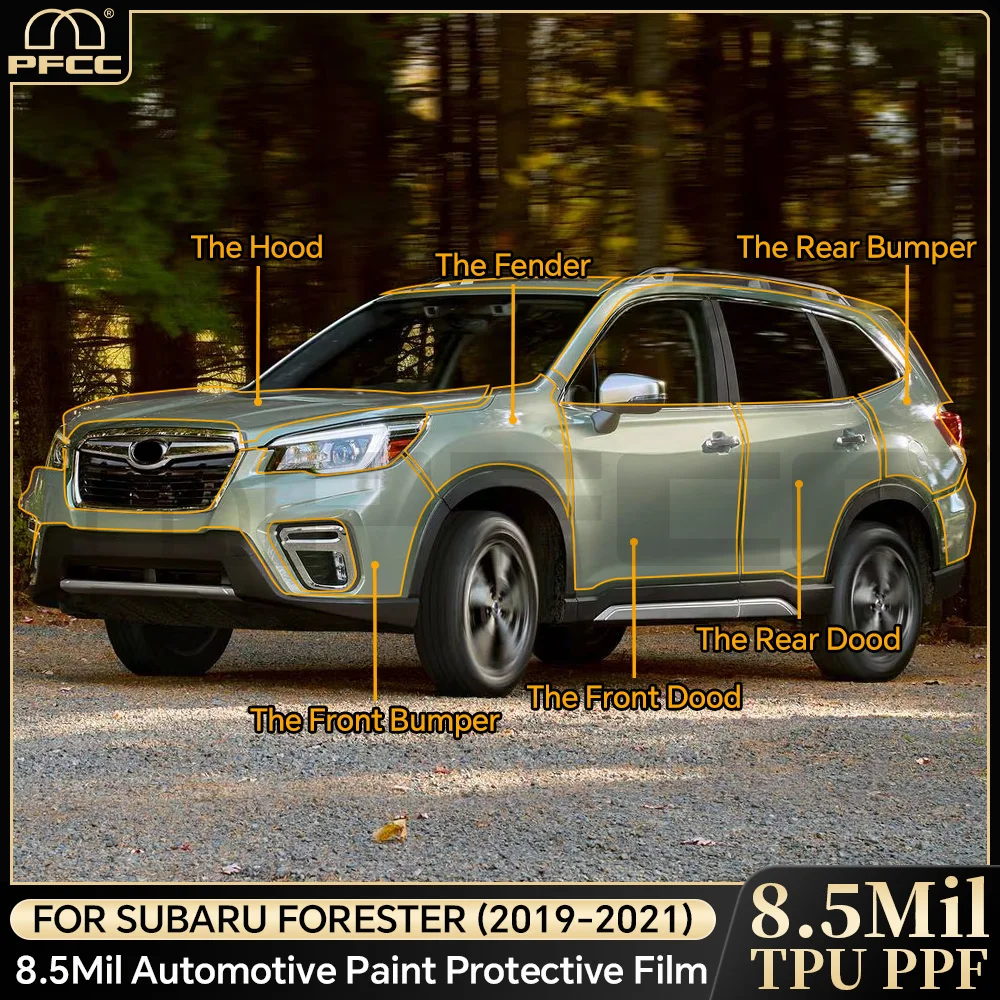 PPF TPU 8.5mil for Subaru Forester 2019 2020 2021 Paint Protection Film ...