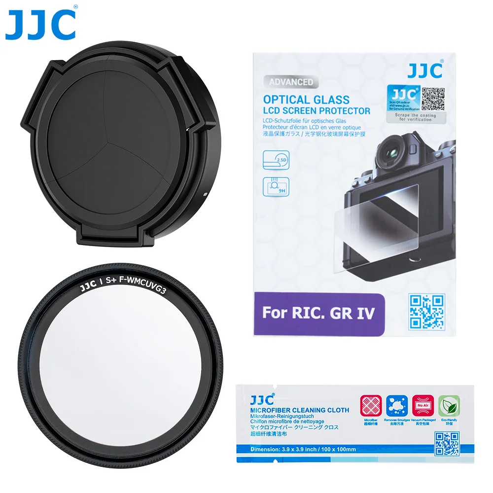JJC for Ricoh GR IV HDF GRIV GR4 Monochrome Accessories Kit Lens Cap W ...