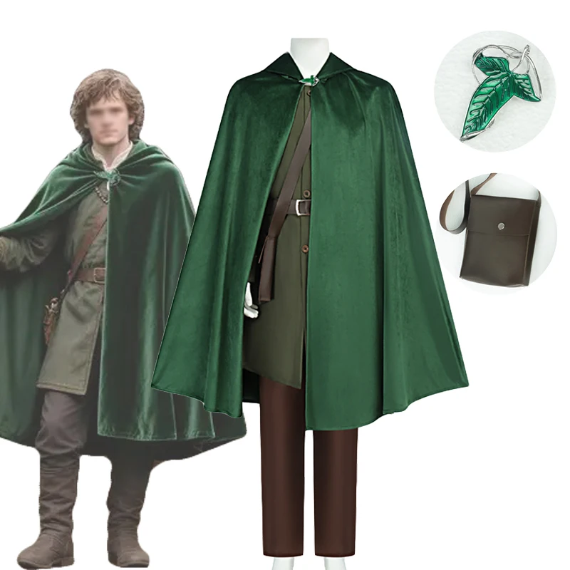Bilbo Baggins Medieval Renaissance Cloak Hobbit Cosplay Costume The ...