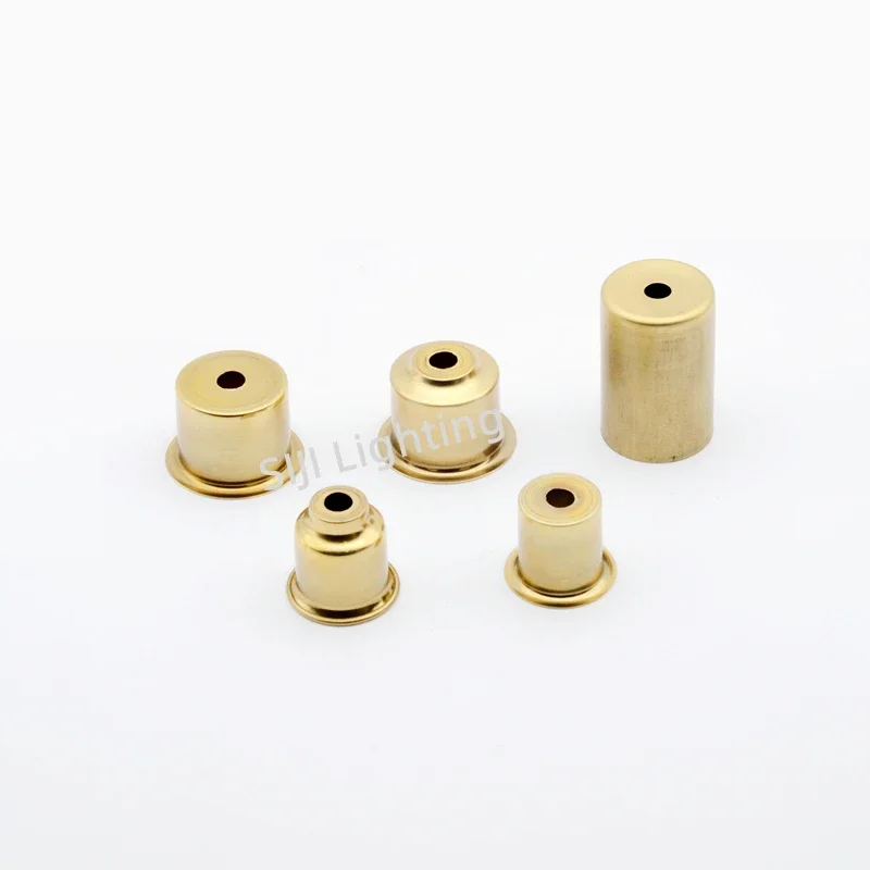 E27 Pure Brass Lamp Cup E14 Copper Lamp Holder Metal Lampshade Modified ...
