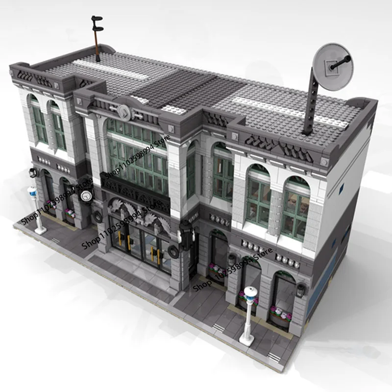 3877Pcs-MOC-City-Modular-Buildings-Brick-Bank-Downtown-Compatible-10251 ...