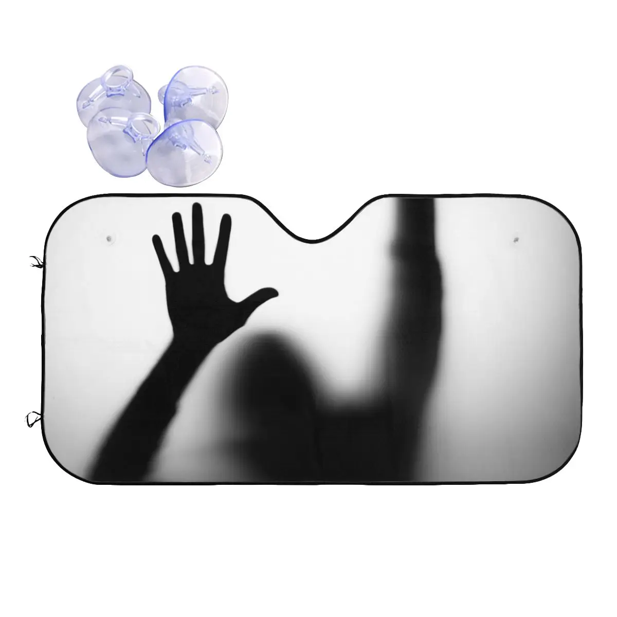 Ghost Siluet Windshield Sunshade Halloween Horror Funny Cover Front ...