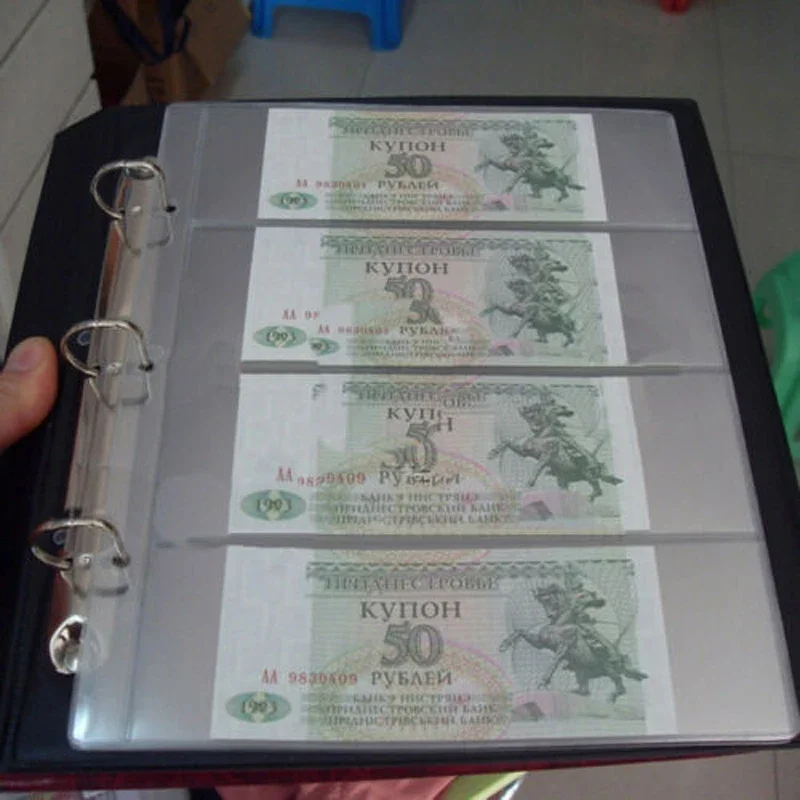 10pcs-Paper-Money-Page-Protector-Banknotes-Collector-Currency-Album ...