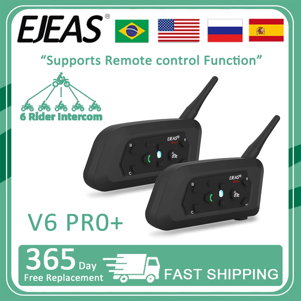 EJEAS-V6-PRO-Casco-de-motocicleta-Intercomunicador-Bluetooth ...