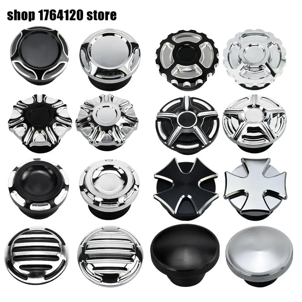 Motorcycle-CNC-Aluminum-Fuel-Gas-Tank-Vented-Decorative-Oil-Cap-For ...