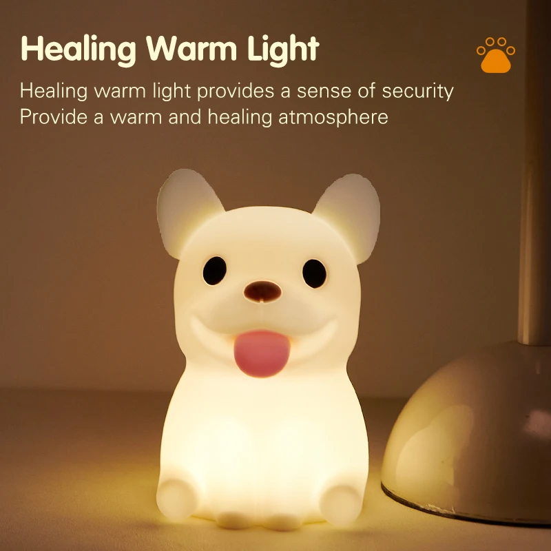 1pc-Bulldog-nightlight-Room-decorative-light-Bedroom-ambiance-light-LED ...