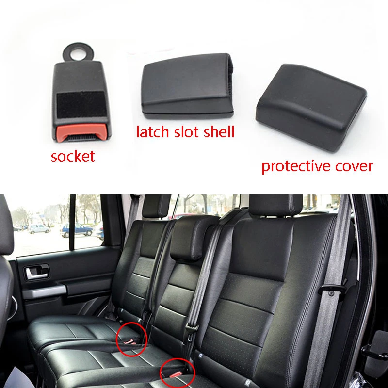 Car Rear Seat Safety Belt Buckle Socket Shell Pin Latch Slot For Land ...