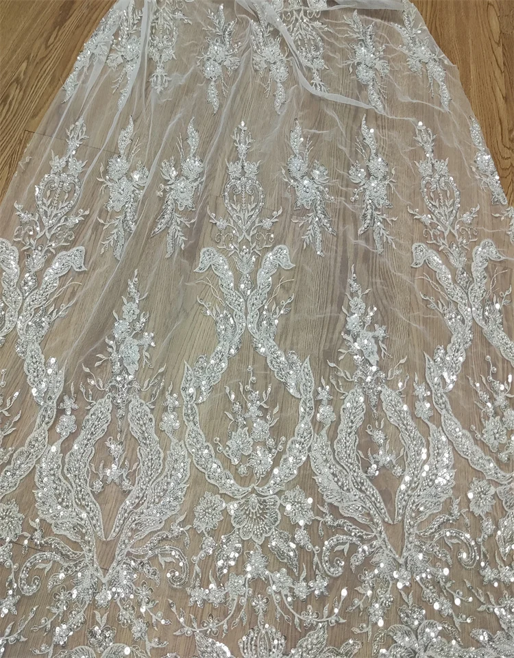 Fashion-Hot-Sale-African-Embroidered-Net-Lace-With-Sequins-French ...