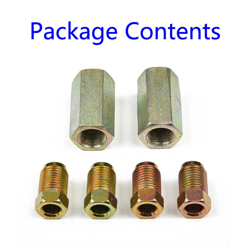 6pcs Brake Pipe 2 Qty 2 Way Female Brake Pipe Connector With 4 M10 10mm ...