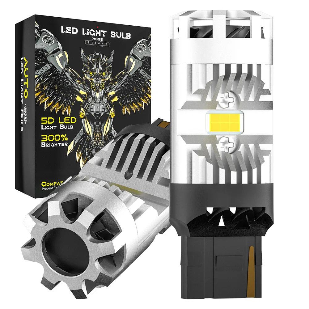 2PCS 7440 W21W WY21W T20 1156 PY21W BAU15S 3570 CSP Cooling Fan 1156 BA15S P21W Car CANBUS LED ...