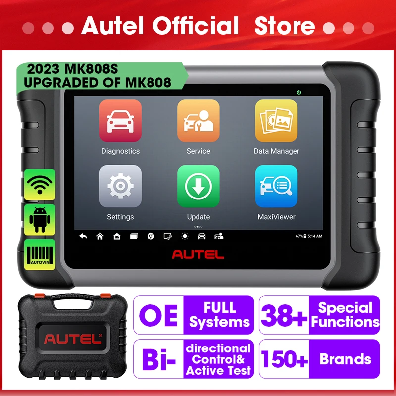 Autel-MaxiCOM-MK808S-Car-Diagnostic-Tools-Full-Bidirectional-Obd2 ...