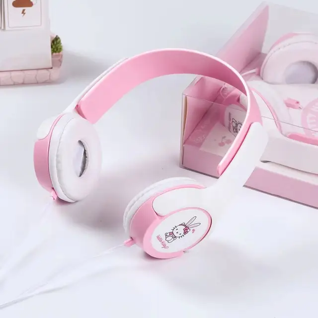 Hello Kitty Wired Headset Headsets Gamer Headphones Surround Sound ...