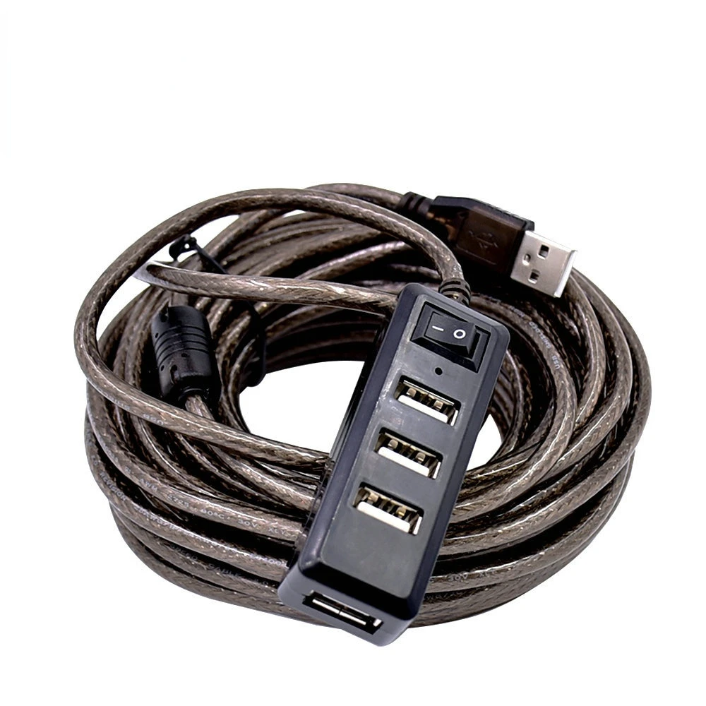 Extensor-USB-2-0-Hub-4-Portas-com-Interruptor-Cabo-de-Extens-o-USB ...