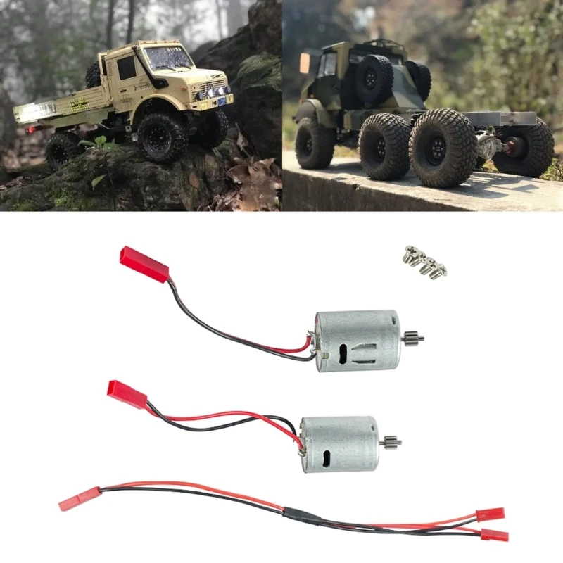 1 Set RC Electric Motor 370 Double Motors for 1/12 RC Crawler Unimog ...