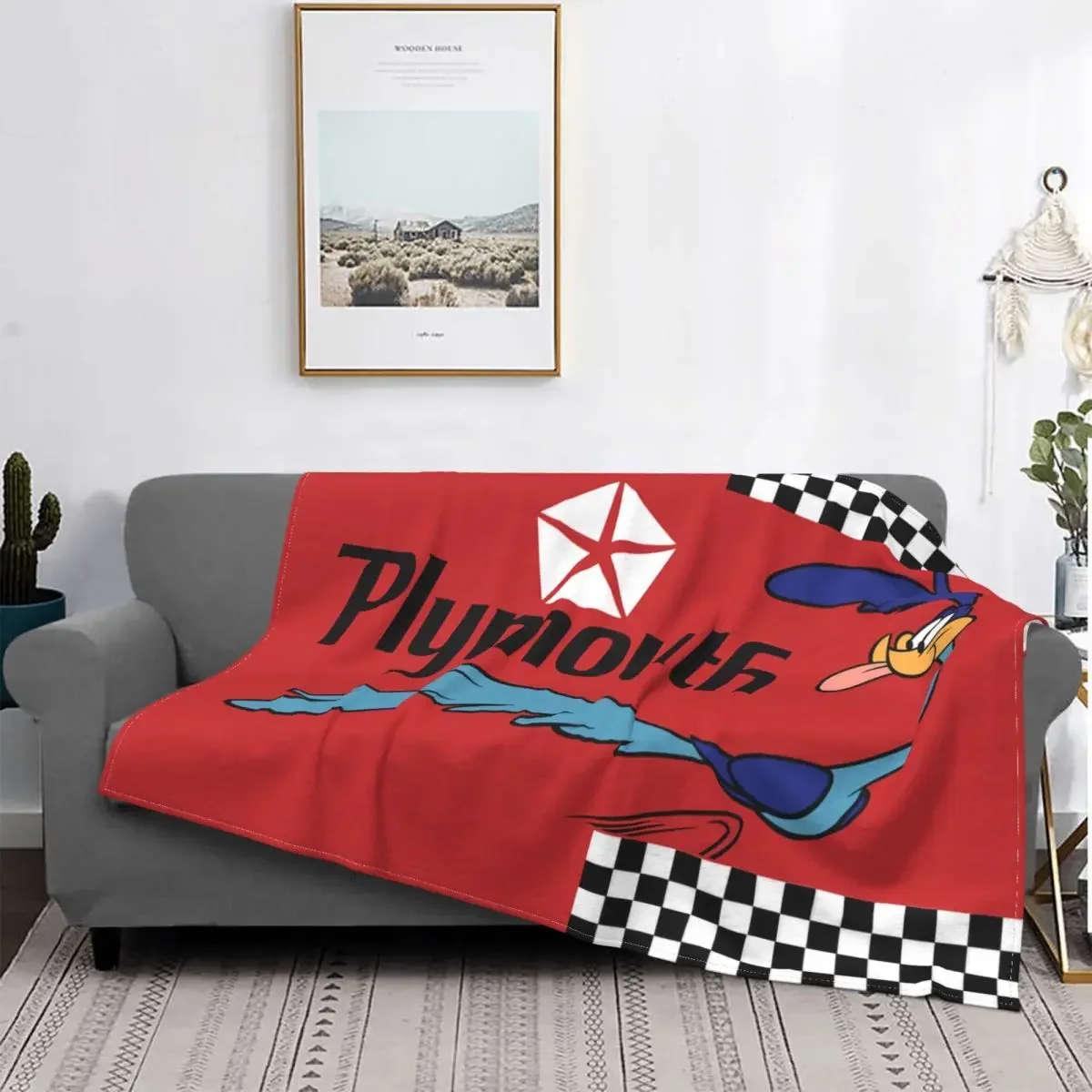 Road Plymouth Runner Flannel Blankets Roadrunner Awesome Throw Blanket ...