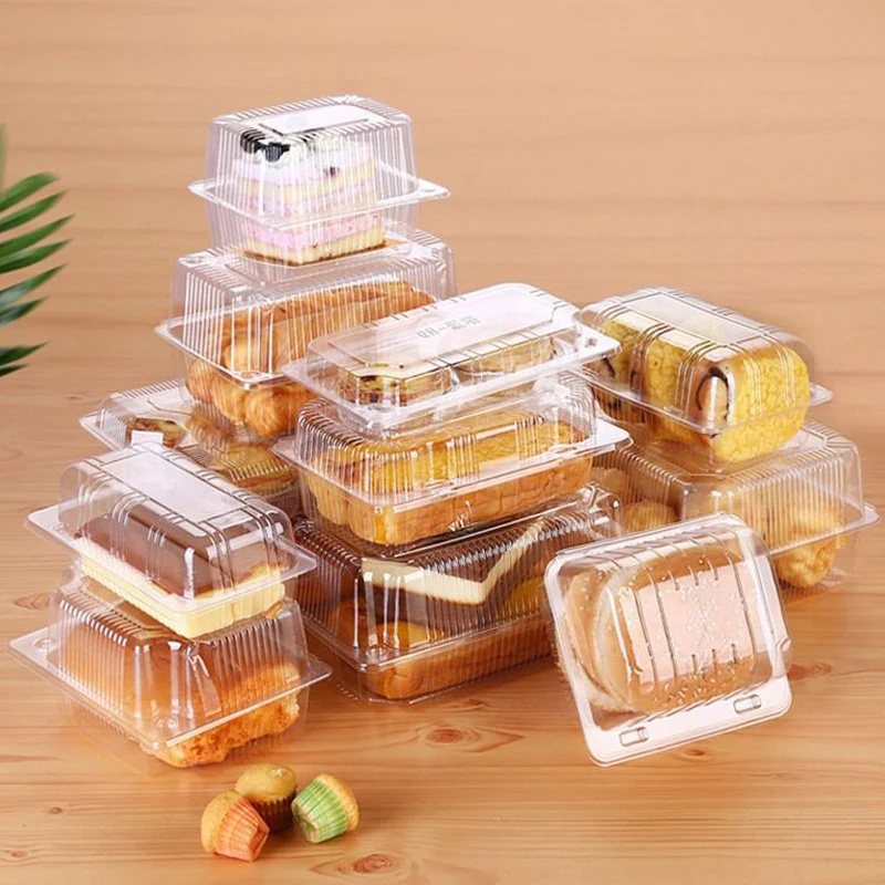 100pcs-Disposable-Plastic-Cake-Boxes-Clear-Fruit-Salad-Bread-Packaging ...