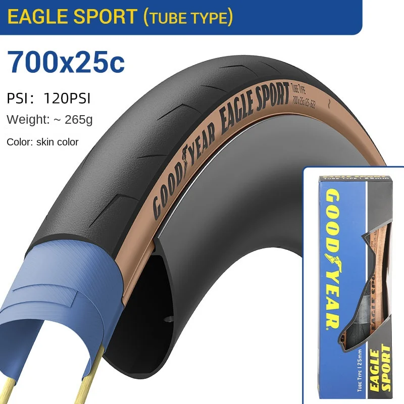 Goodyear-Eagle-Sport-Road-Bicycle-Tyre-Casing-700c-25c-Racing-Bicycle ...