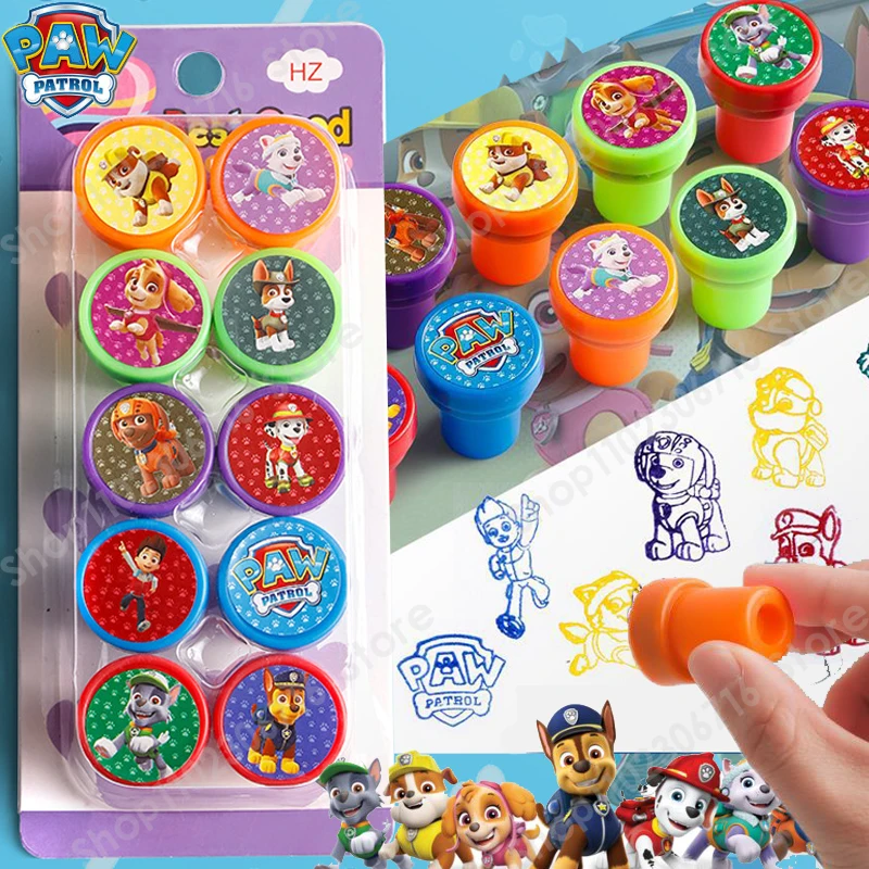 New-Anime-Paw-Patrol-Seal-Marshall-Rubble-Chase-Skye-Ryder-Colorful ...