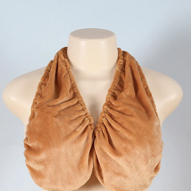 1 Pc Halter Sports towel bra Large Chest Breathable Sexy Towel Bra Wrap ...