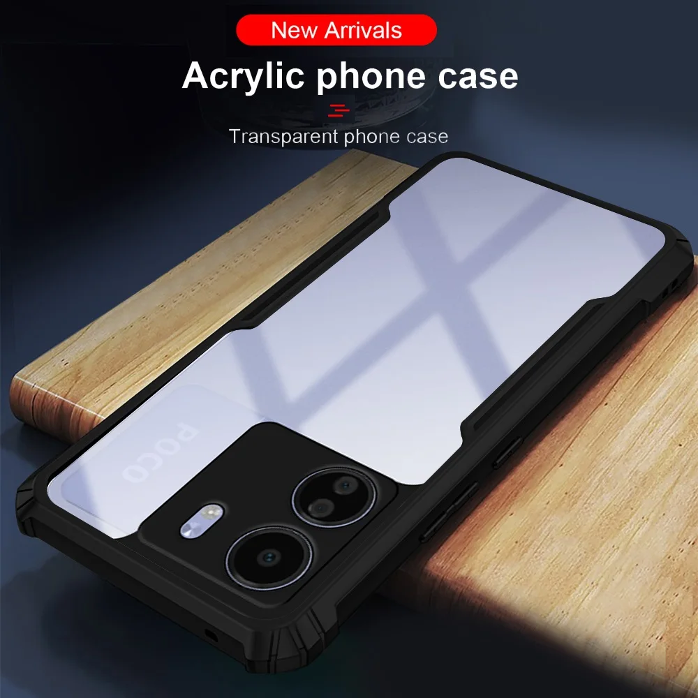 Acrylic-Case-For-Xiaomi-Poco-C65-PocoC65-Shockproof-Cover-Xiami-poko ...