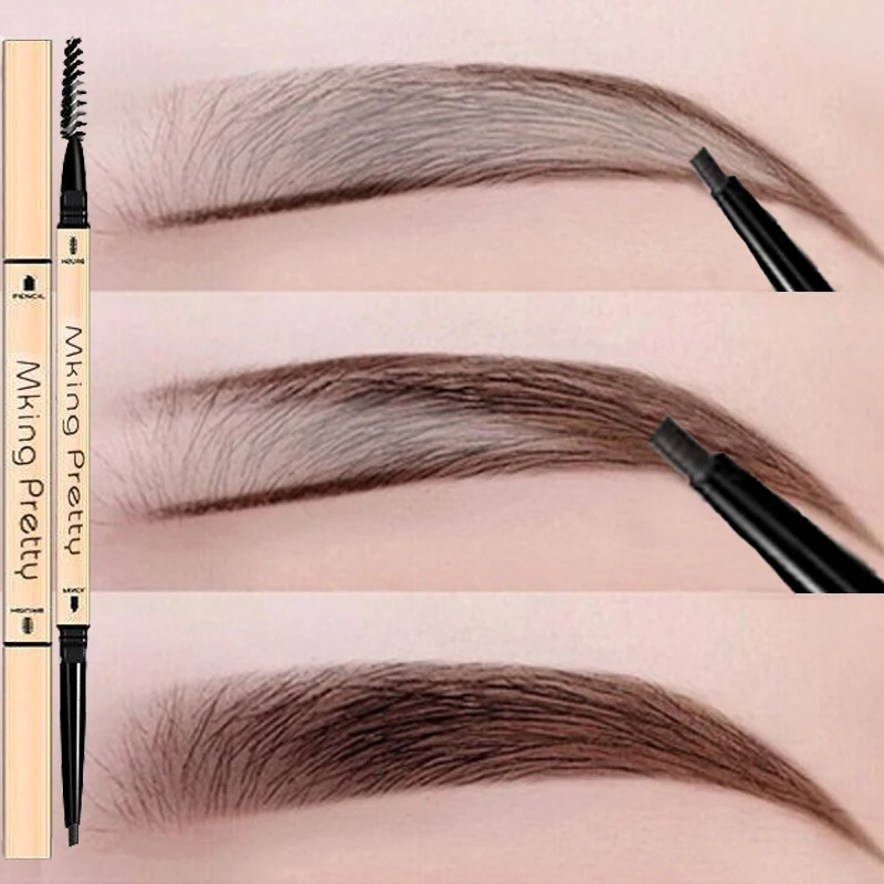 1PC-Ultra-thin-Eyebrow-Pencil-Waterproof-Smudge-Natural-Brown-Gray-Black-Color-Double-Head ...