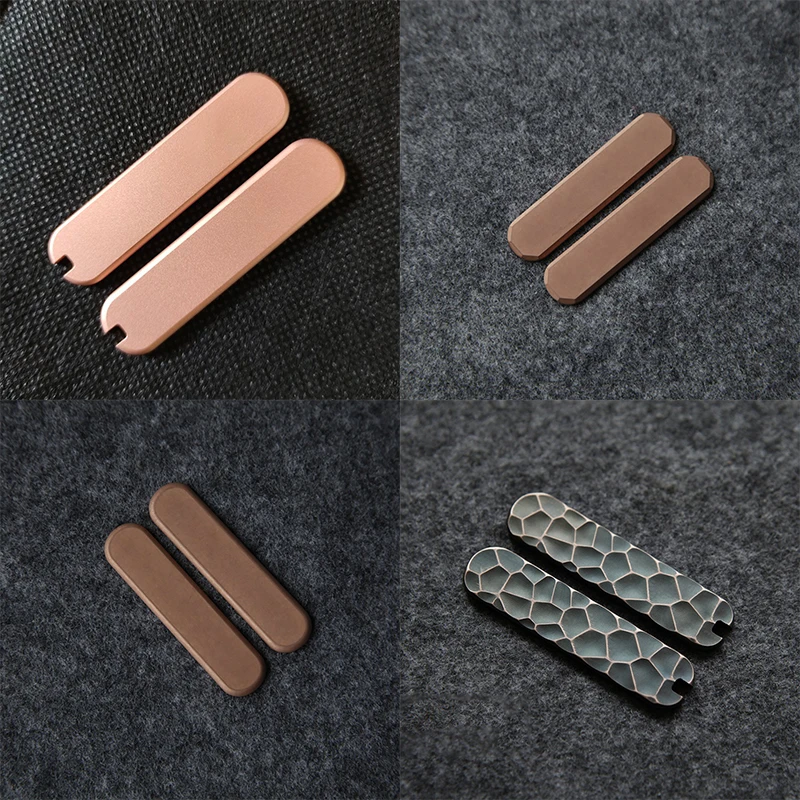 7 Types Red Copper Knife Scale Patches for 58mm Victorinox Swiss Army ...