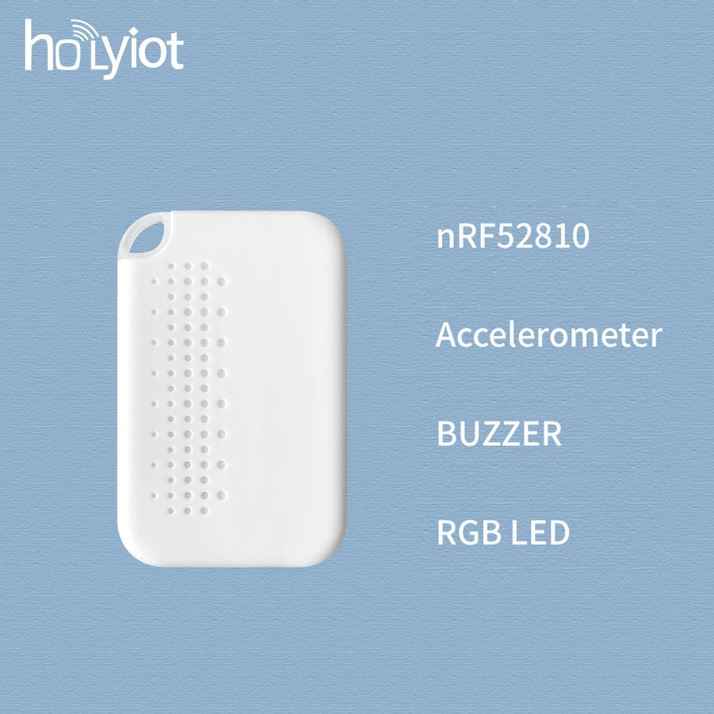 Holyiot nRF52810 beacon tag 3 axis accelerometer sensor with buzzer Bluetooth 5.0 Low Power ...