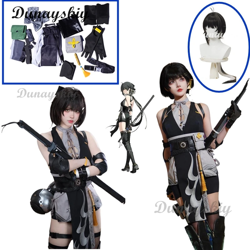 Wuthering-Waves-Rover-Cosplay-Costume-Wig-Female-Uniform-Bag-Stocking ...