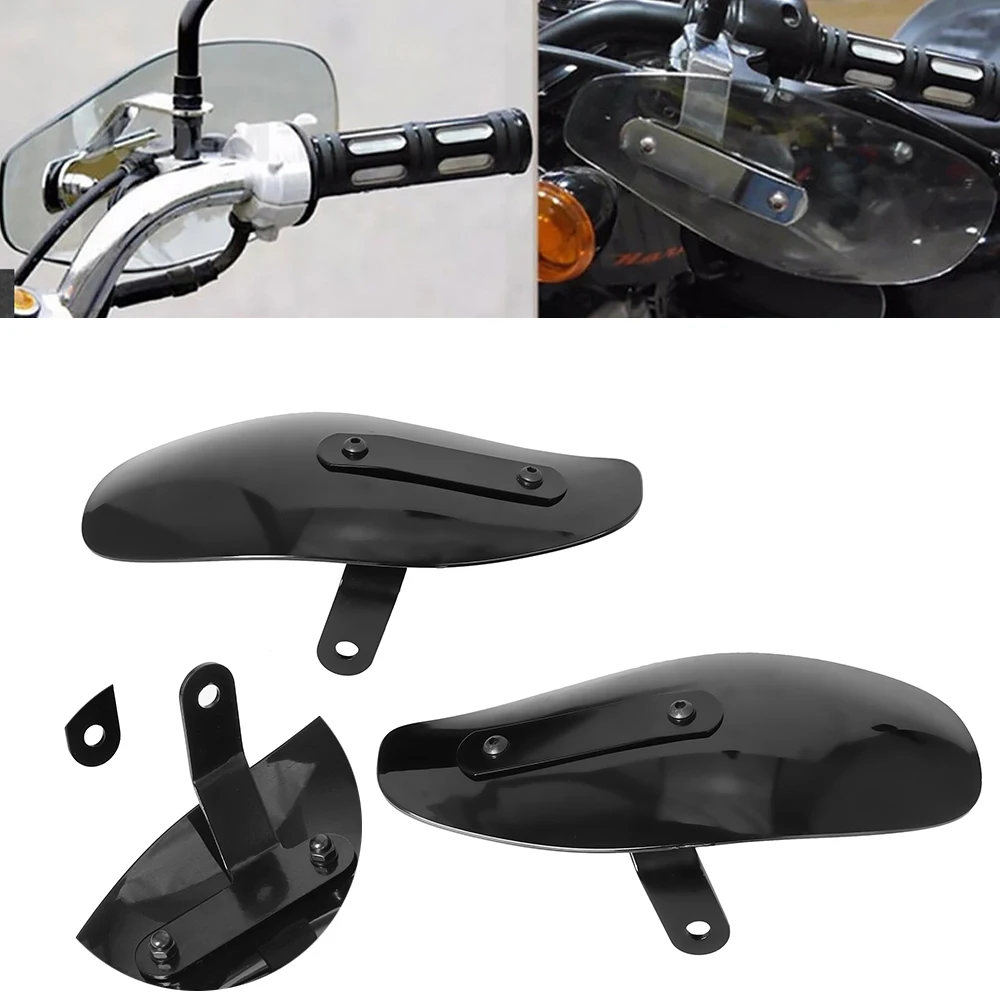 For Harley Honda Yamaha Suzuki Chopper Motorcycle Hand Guard Cold Wind ...