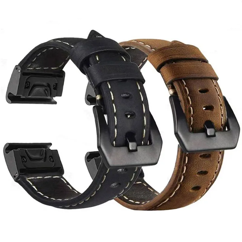 Genuine-Leather-Strap-for-Garmin-Fenix-7X-Pro-6X-5X-8X-8-Plus-Tactix-7 ...