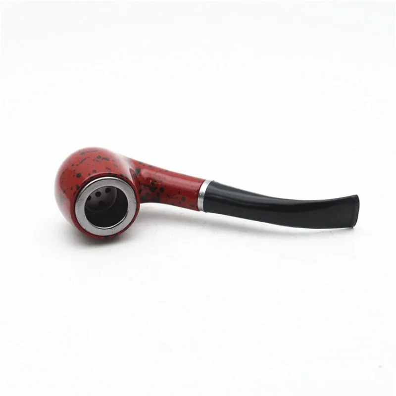 Resin-Tobacco-Pipe-Removable-Filter-Traditional-Wood-Grain-Smoking-Pipe ...