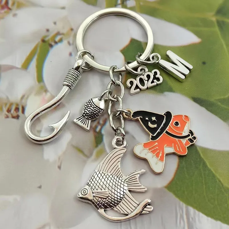 A-Z-Letter-Fashion-Fishing-Master-Key-Chain-Fish-Hook-Key-Chain ...