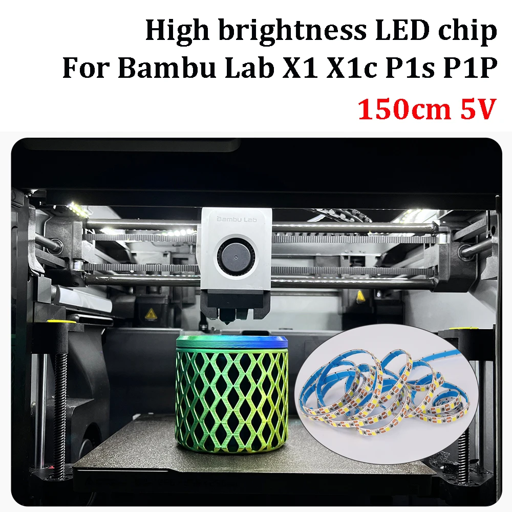 LED-Lights-Strip-For-Bambu-Lab-P1s-P1P-X1-X1C-3D-Printer-LED-Light-Kit ...