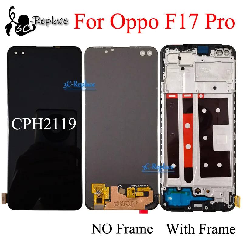 6.4 Inch Supor Amoled / TFT For Oppo F17 Pro F17Pro CPH2119 LCD Display ...