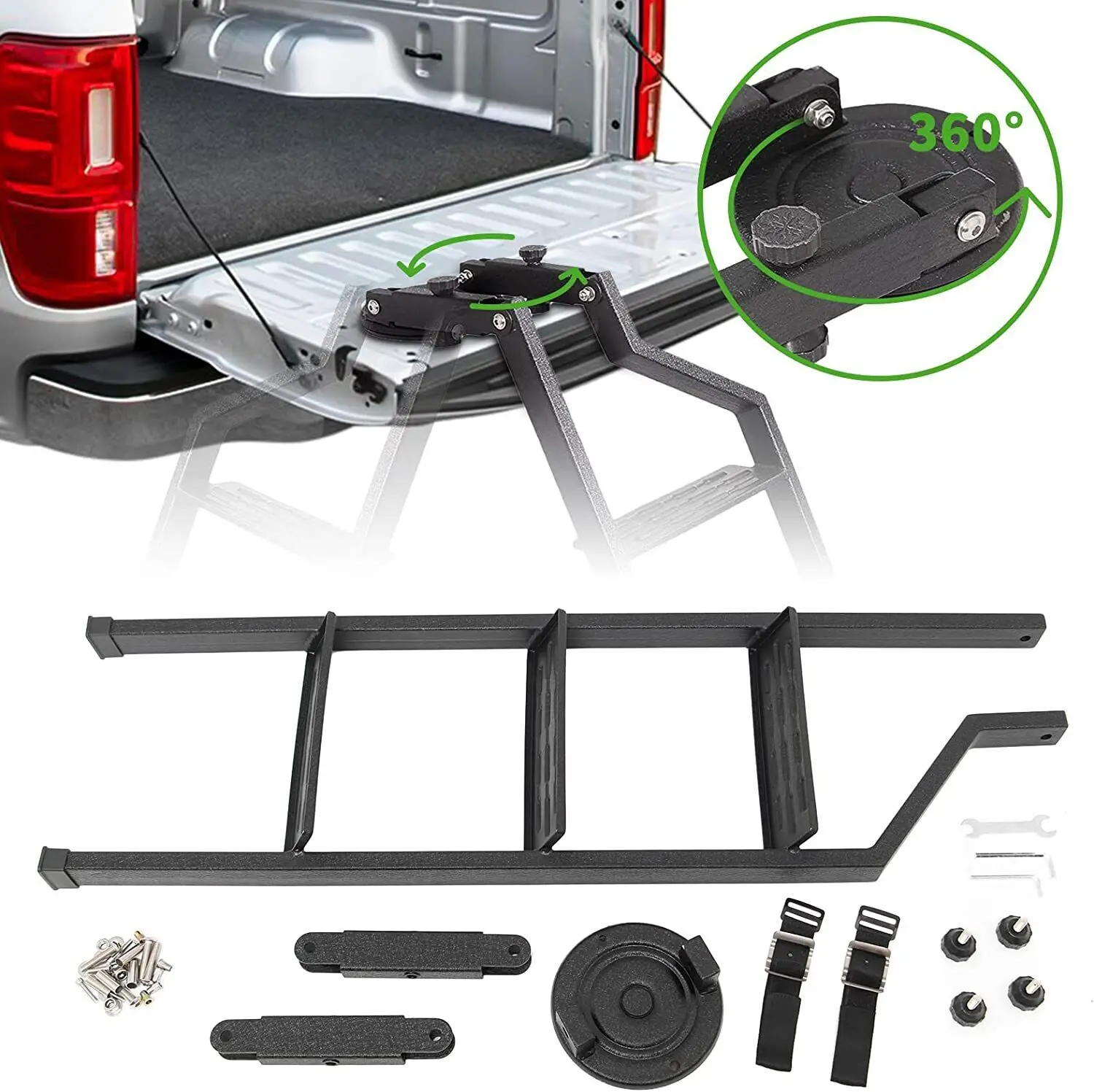 Car-Step-Tailgate-Ladder-For-Pickup-Truck-Universal-Tailgate-Folding ...
